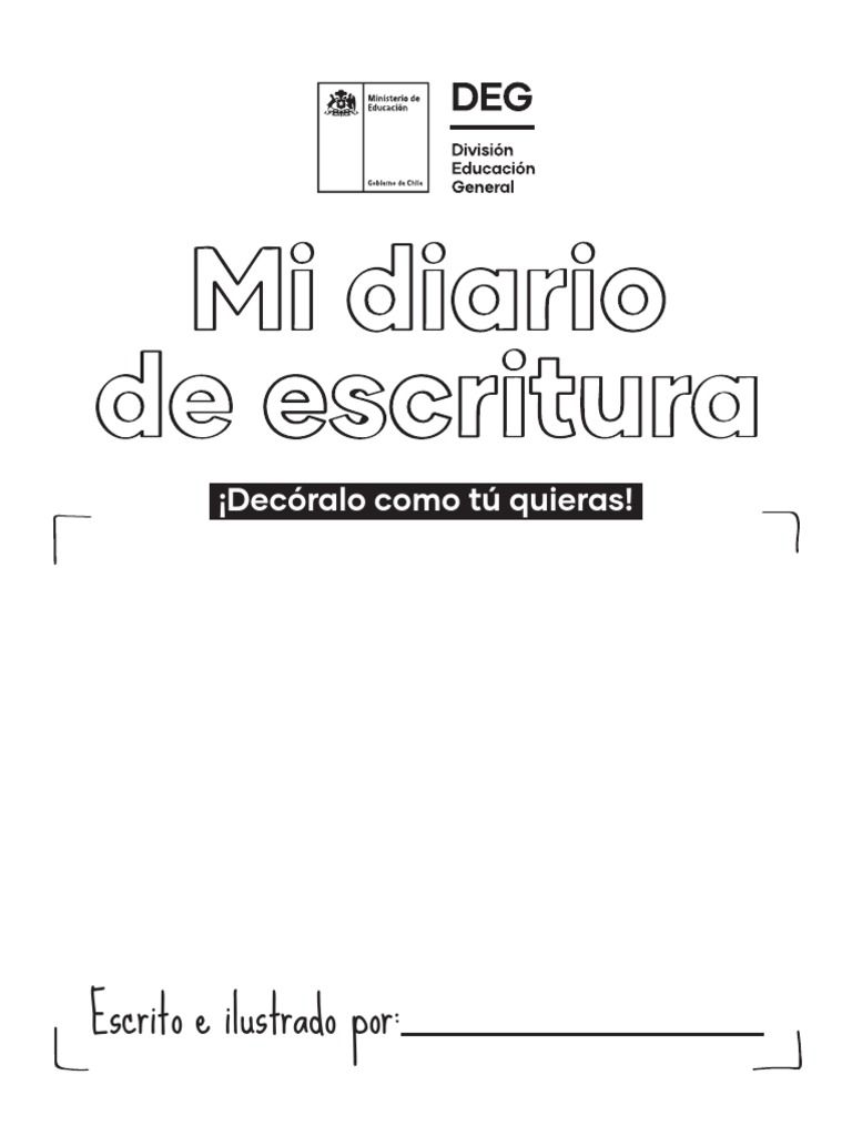Mi Diario de Escritura 3° Básico | PDF | Ficción general
