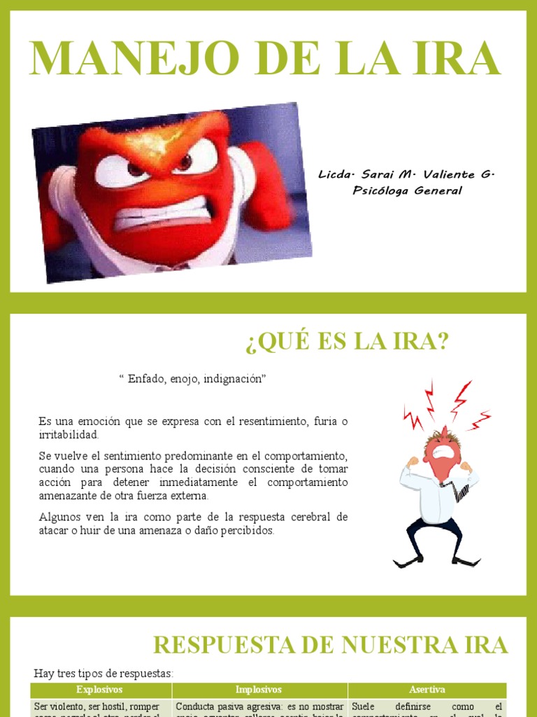 Manejo de La Ira | PDF | Ira | Las emociones