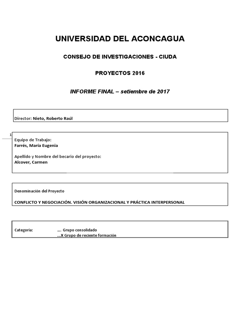 Complementario 4 - Conflicto y Negociacion | Descargar gratis PDF | Conflicto (proceso ...