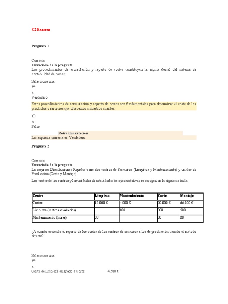 Unidad 1 - Clase 2 Examen | PDF