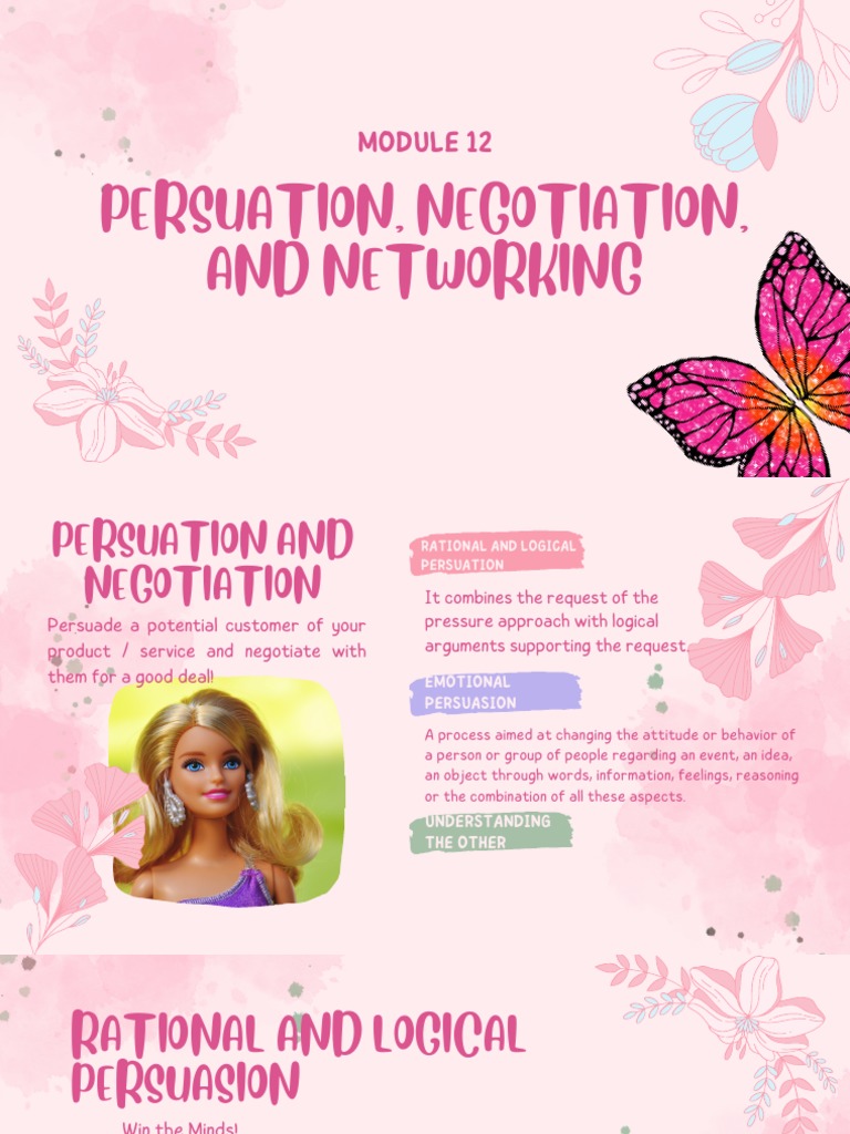 Entrep Module 12 Report | PDF | Persuasion | Negotiation