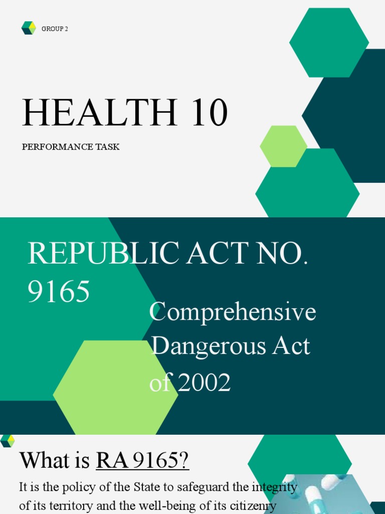 RA9165 Presentation (Not Mine) | PDF | Drugs | Substance Abuse