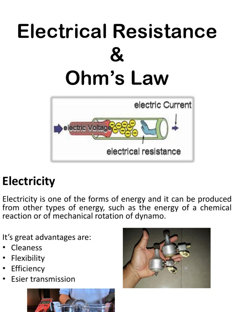 Chapter 3 Electrical Resistance and Ohms Law 211018 002659 | PDF | Electrical Resistance And ...
