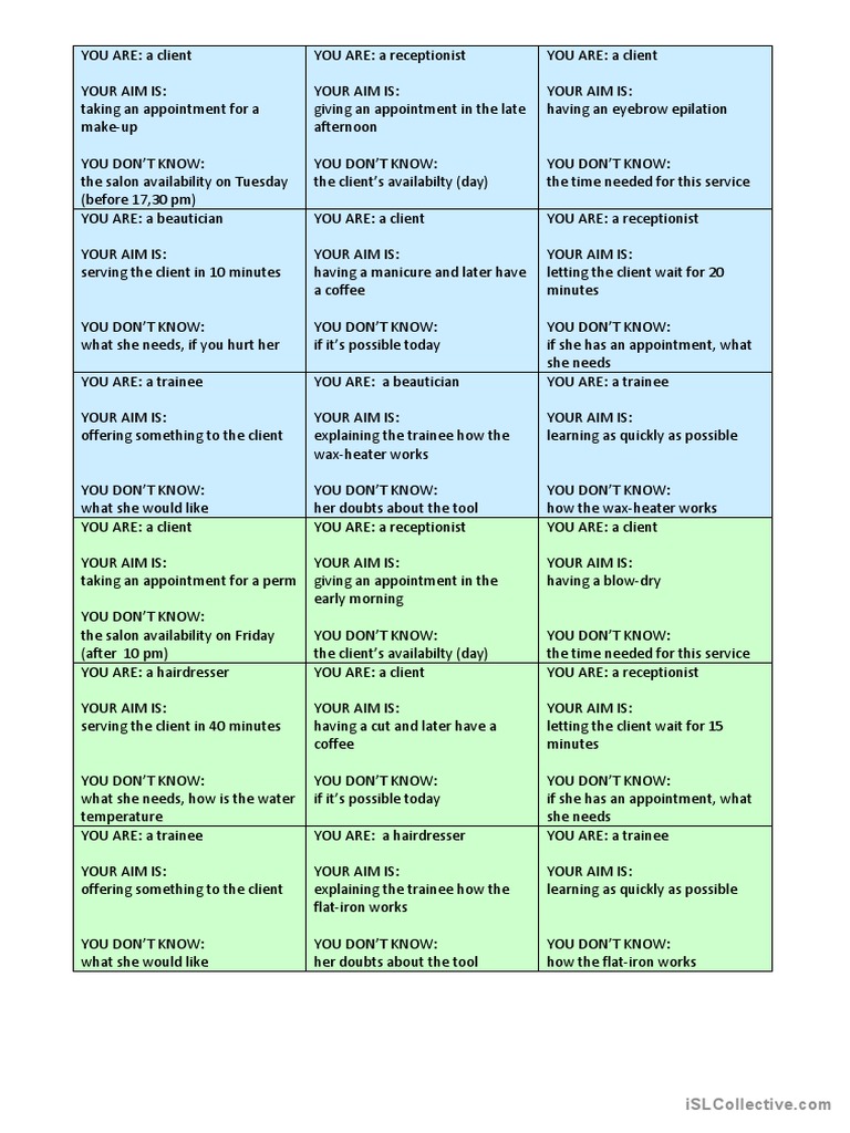 Real-Life Conversations in A Hair and Beauty Salon | PDF | Fashion ...