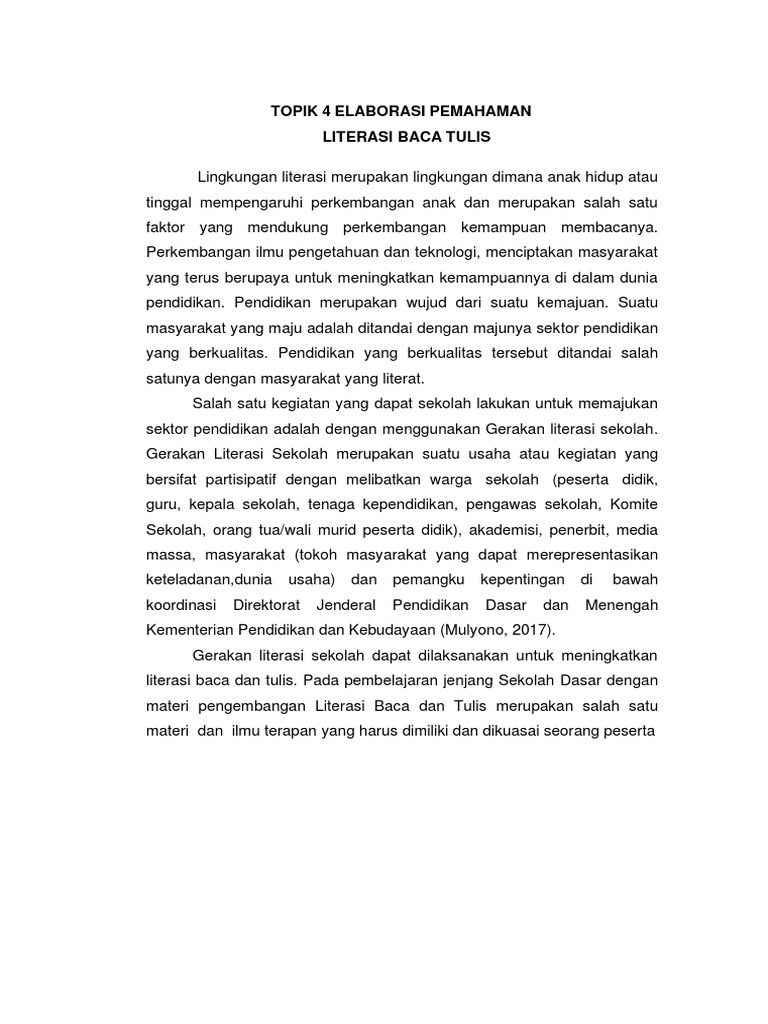 Topik 4 Elaborasi Pemahaman | PDF