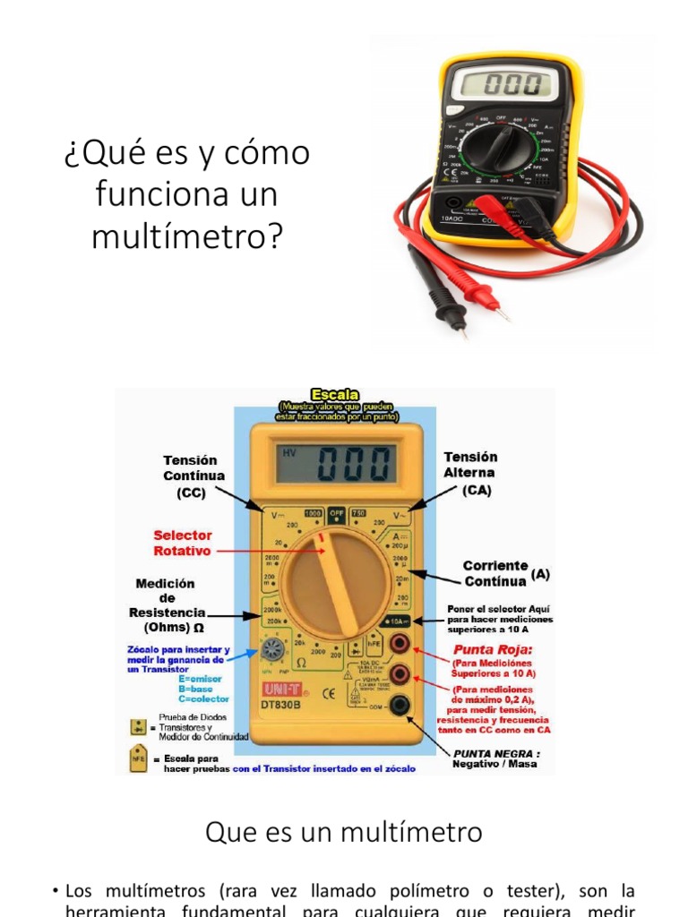 Guía sobre el multímetro y su uso | PDF | Cantidades fisicas | Bienes ...