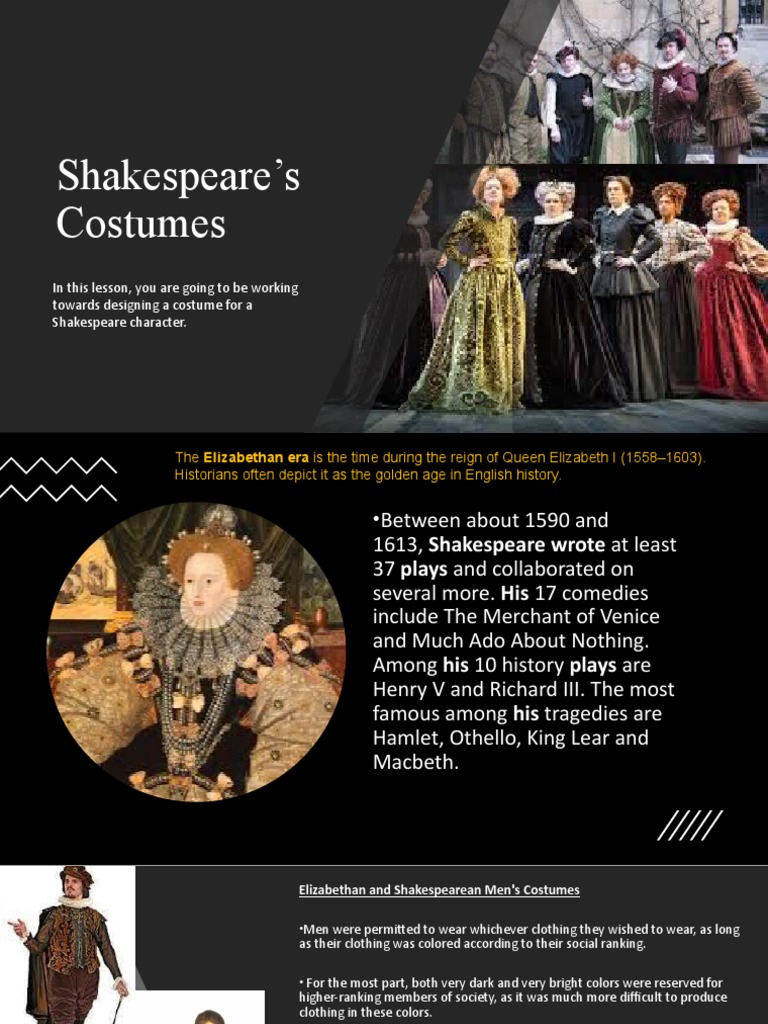 Designing Shakespearean Costumes | PDF | William Shakespeare | Dress