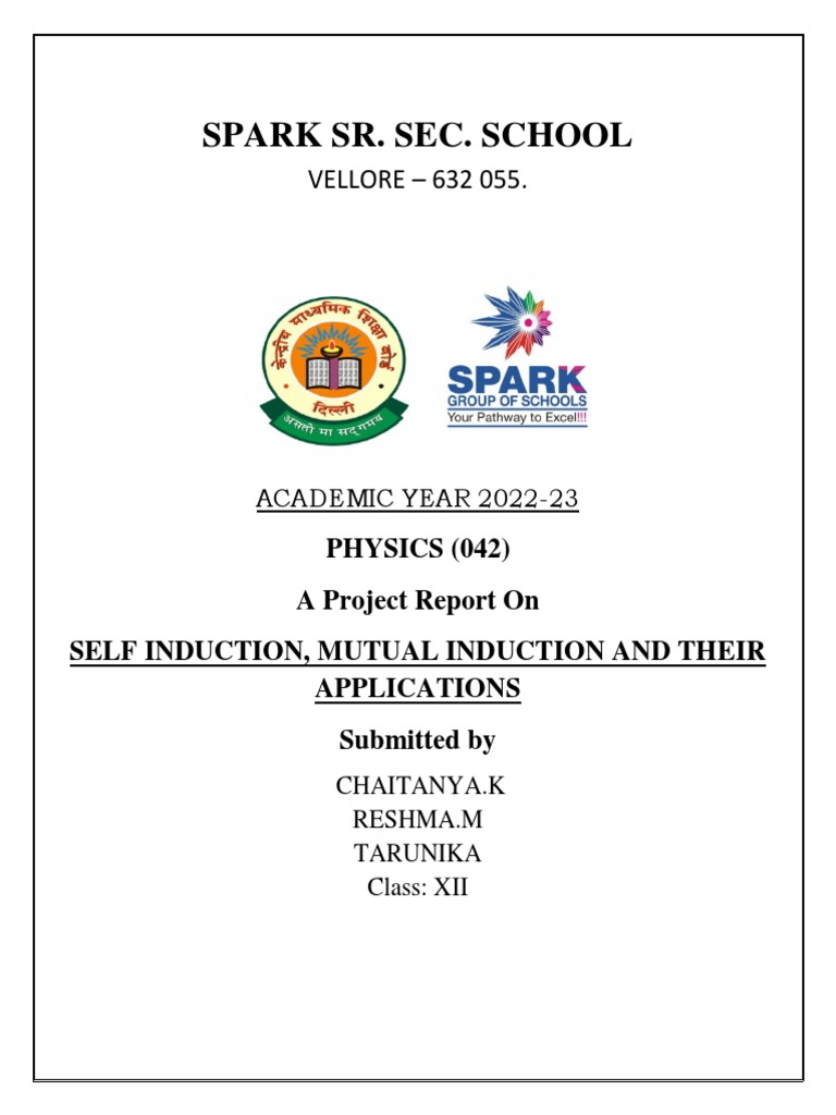 Physics Project | PDF | Electromagnetic Induction | Inductor