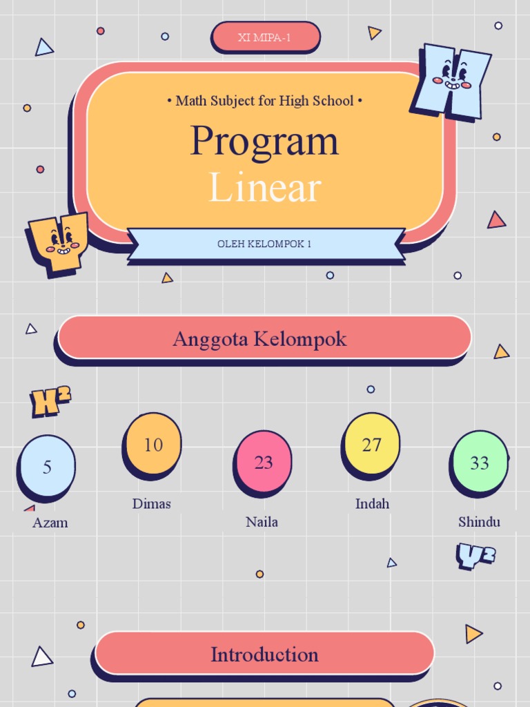 Program Linear Kelompok 1 | PDF | Metode & Bahan Ajar