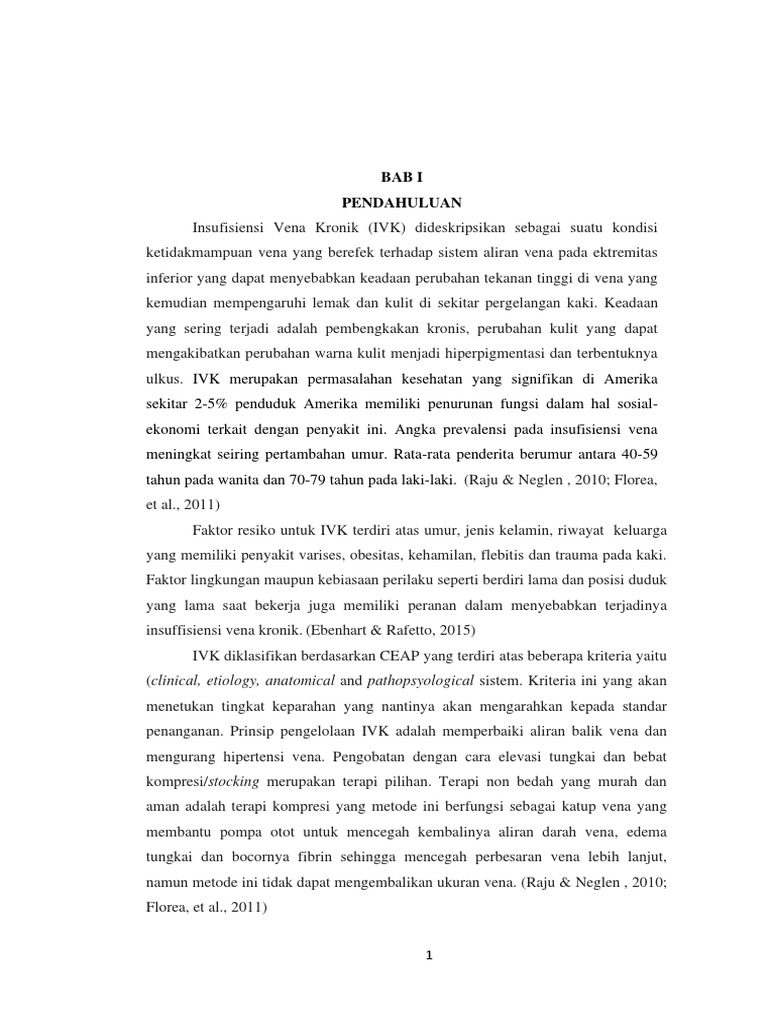 Insufisiensi Vena Kronik | PDF