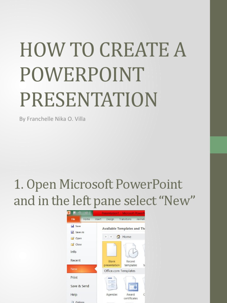 How To Create A Powerpoint Presentation | PDF