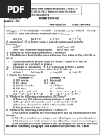 90 Questions OMR Sheet | PDF | Writing Implements | Writing