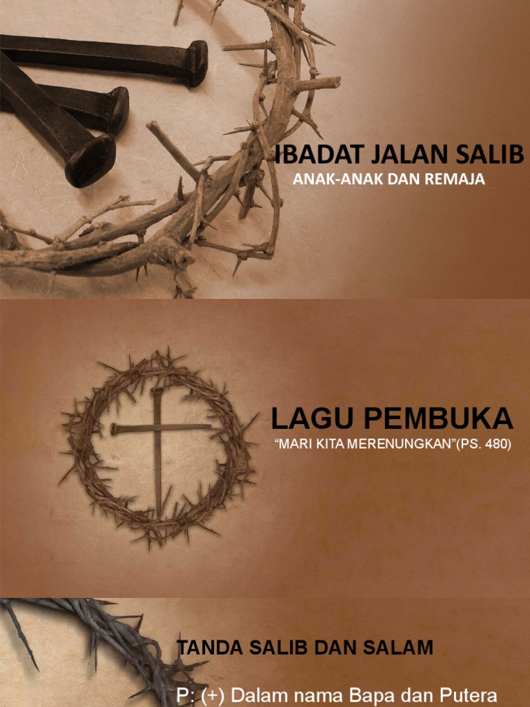 Ibadat Jalan Salib | PDF | Agama & Spiritualitas