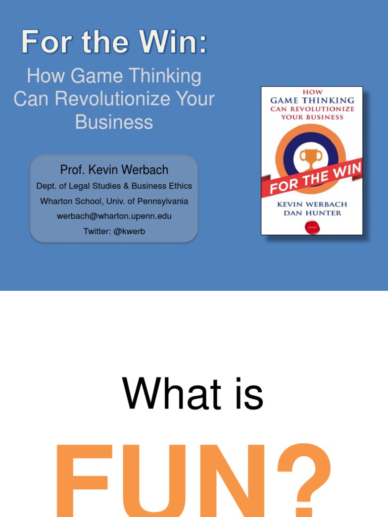 Gamification Insights by Kevin Werbach | PDF | Computing