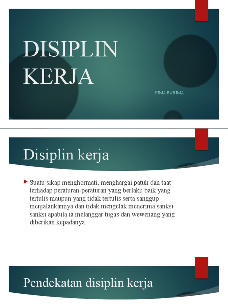 Disiplin Kerja | PDF