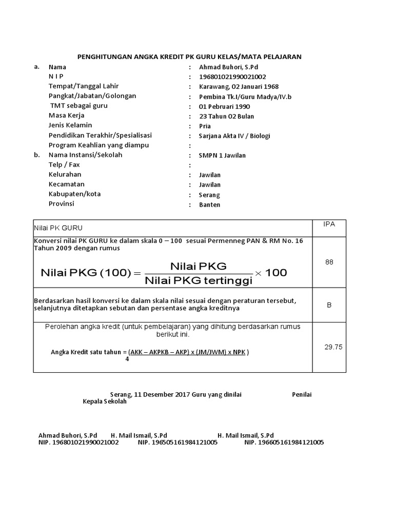 Lampiran Dupak Ab | PDF