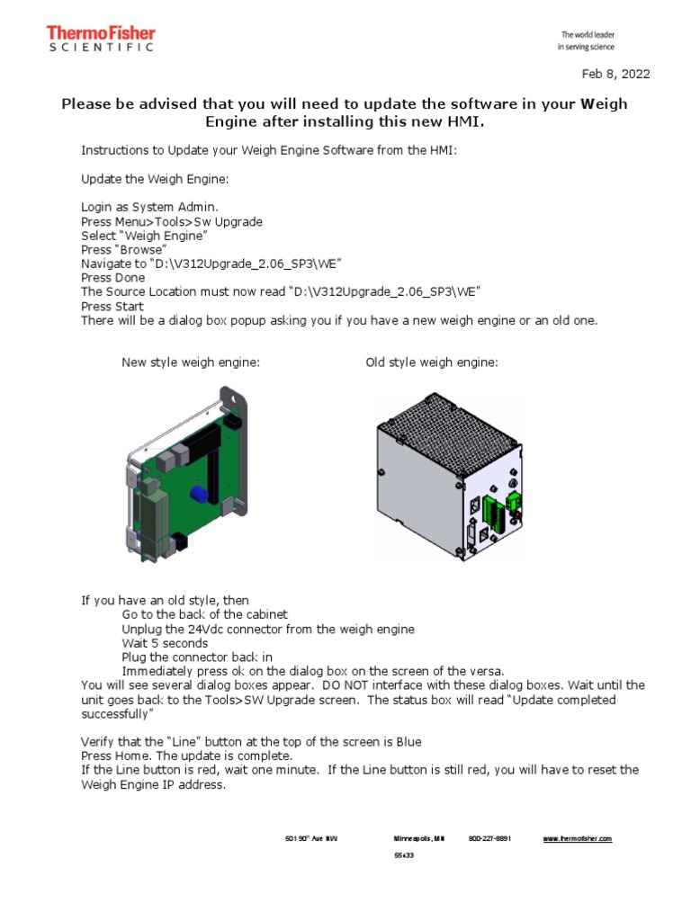 Weigh Engine Software Update Guide | PDF | Computer Engineering ...