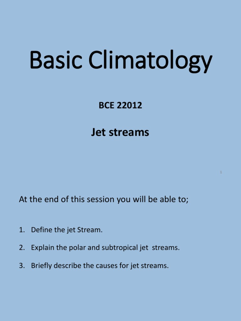 Understanding Jet Streams and Their Impact | PDF