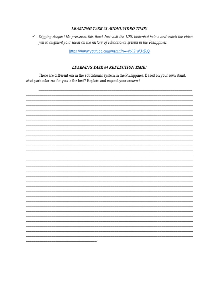 Learning Task 3 and 4 | PDF