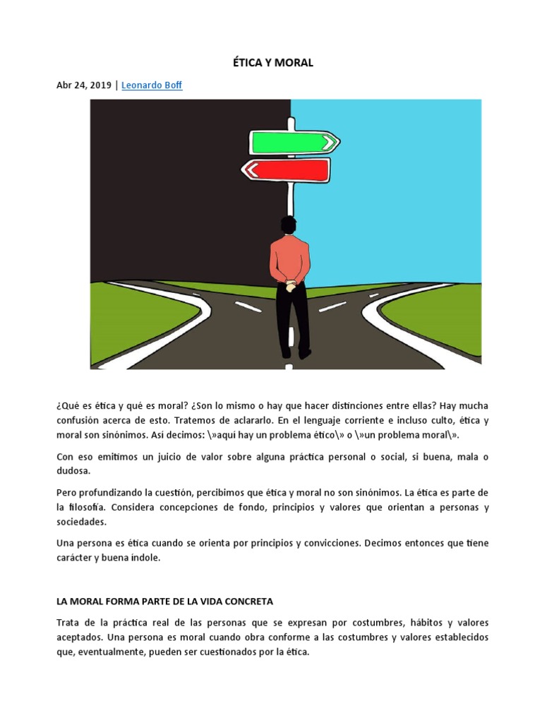 Diferencias entre Ética y Moral | PDF | Moralidad | Etica Aplicada