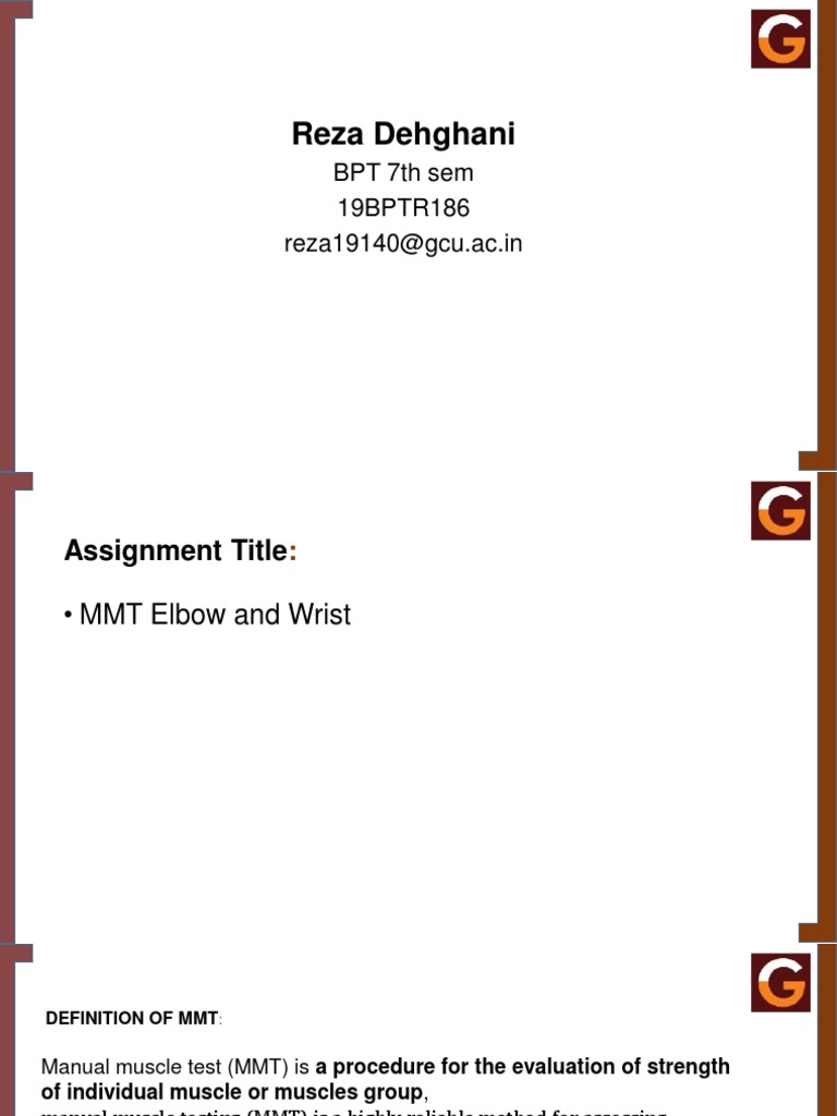 Manual Muscle Testing of the Elbow and Wrist: Procedures and Muscles ...