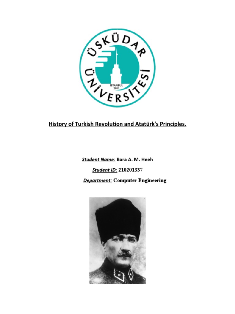 History of Turkish Revolution and Atatürk's Principles PDF | PDF ...