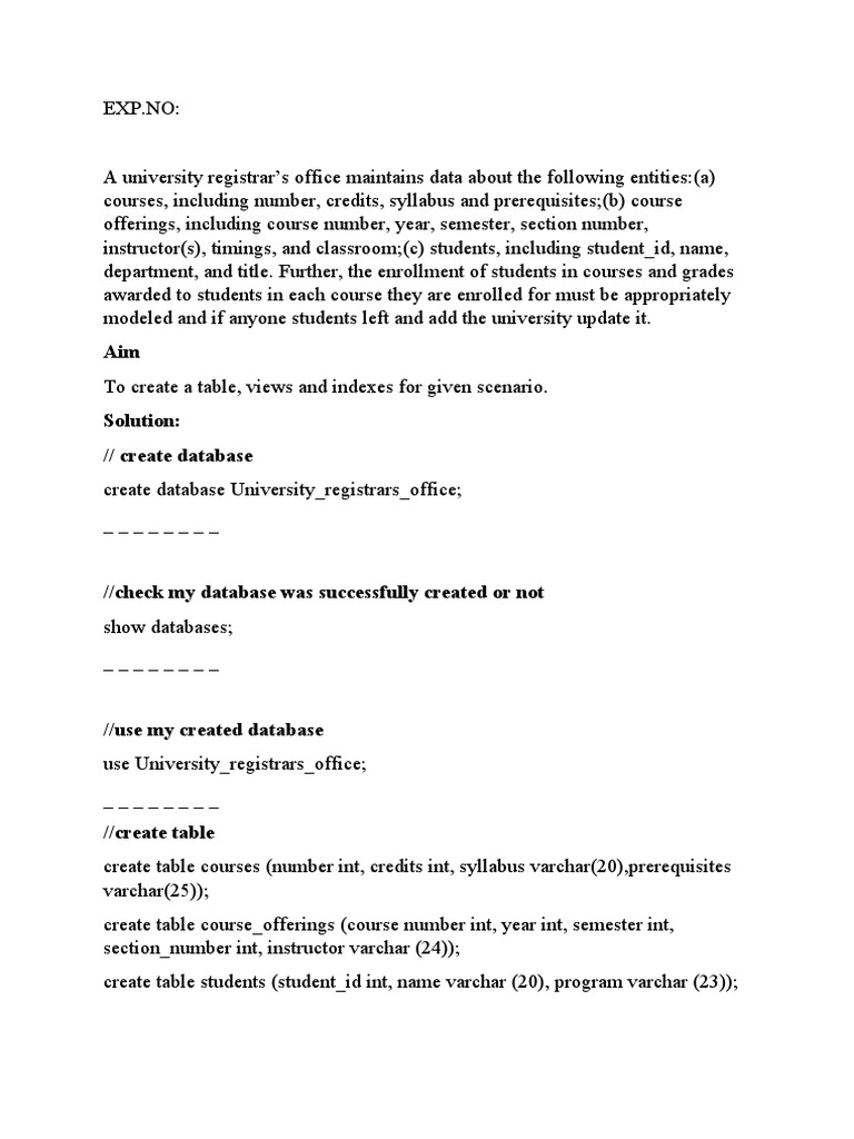 University Database Queries | PDF | Relational Database | Information Management