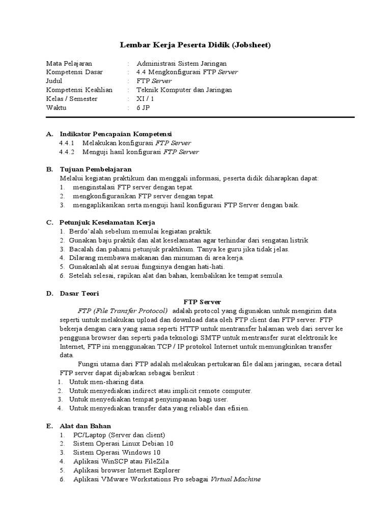 LKPD FTP Server | PDF