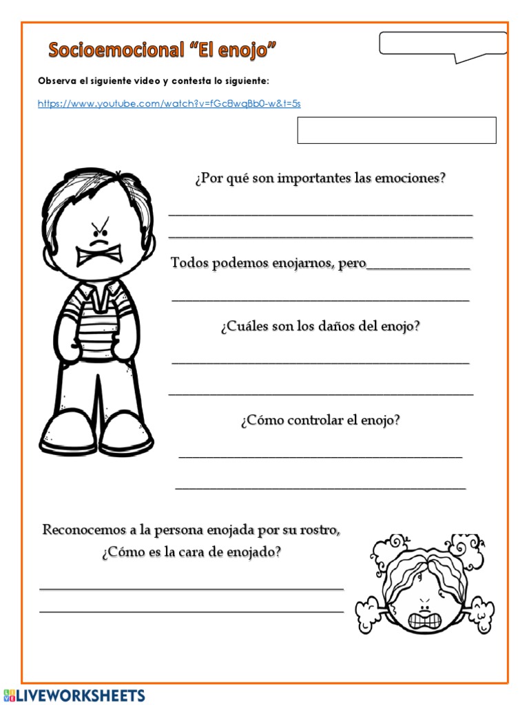 Ficha El Enfado | PDF