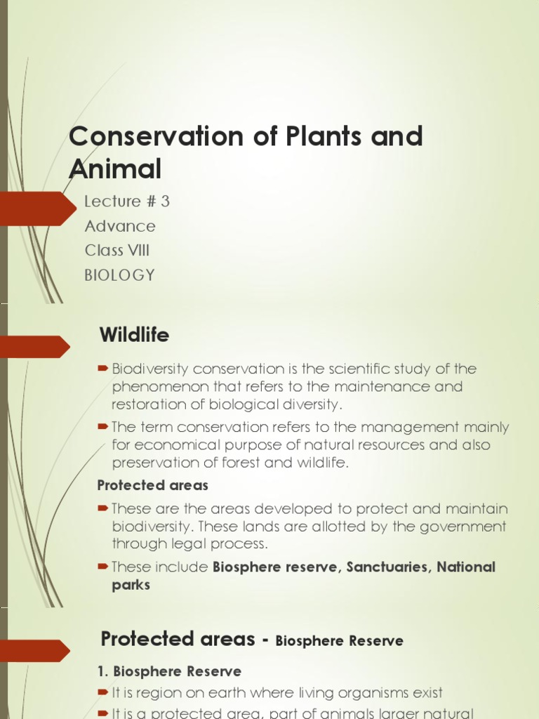 Conservation of Plants | PDF | Endangered Species | Conservation Biology
