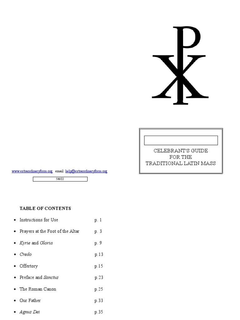 Celebrant's Guide to Latin Mass | PDF | Catholic Liturgy | Christian ...