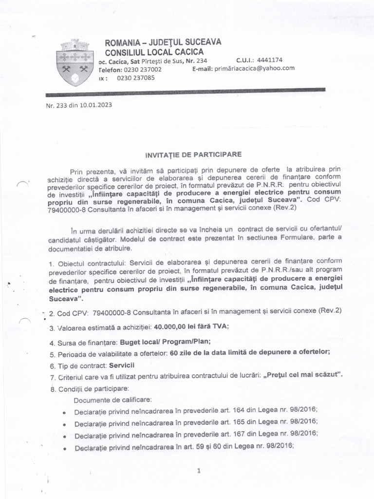 INVITATIE DE PARTICIPARE16ian23 | PDF