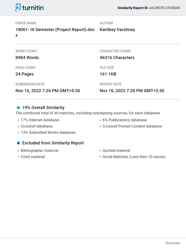IX Semester (Project Report) Turnitin | PDF | Google Play | Android ...