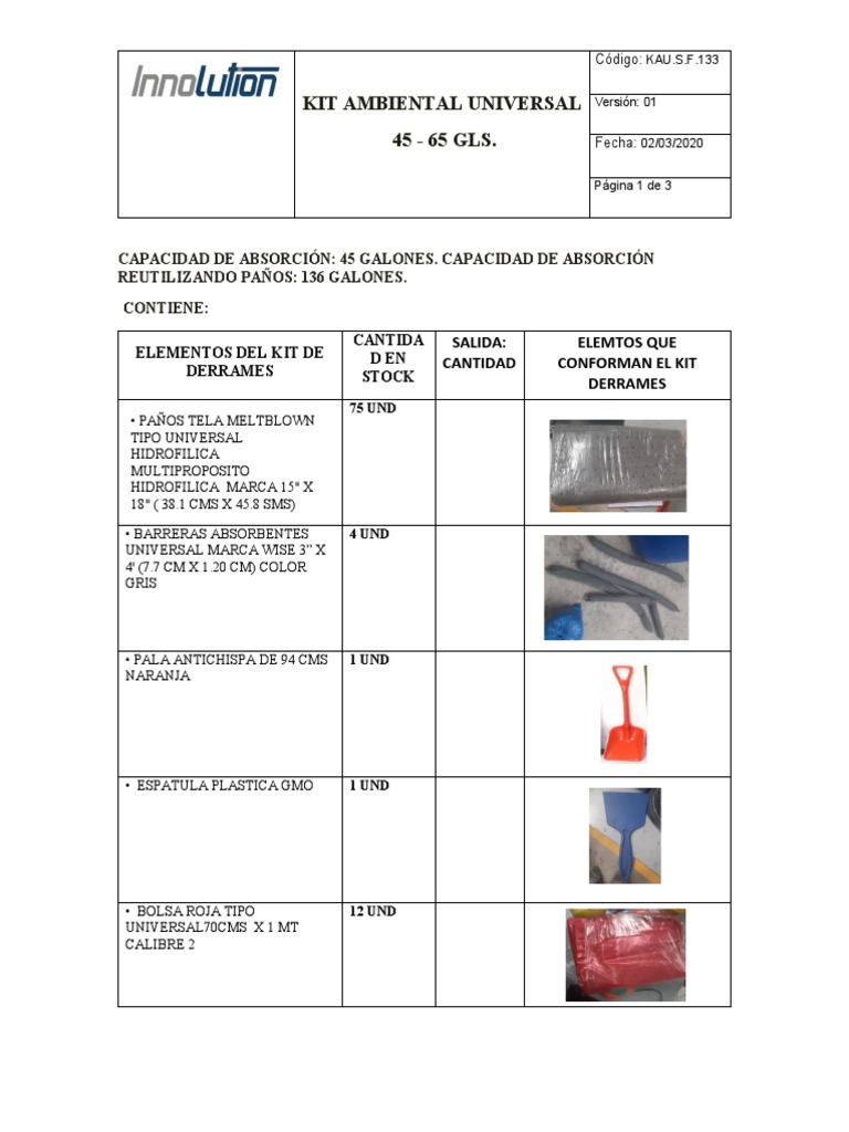 Kit Ambiental Universal 45 | PDF | Hogar, jardinería y bricolaje ...
