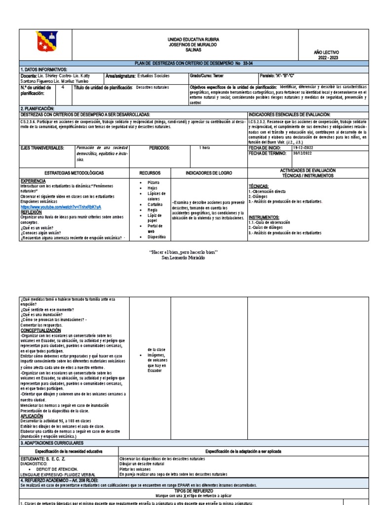 Estudios Sociales 33 | PDF | Maestros | Evaluación