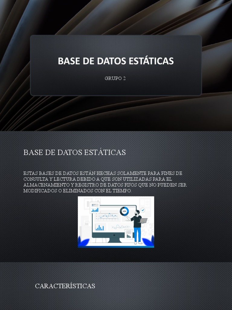 Base de Datos Estáticas | PDF | Bases de datos | Archivo de computadora