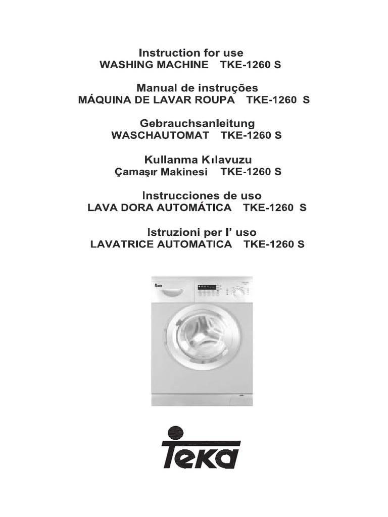 Teka TKE 1260 S Washing Machine | PDF