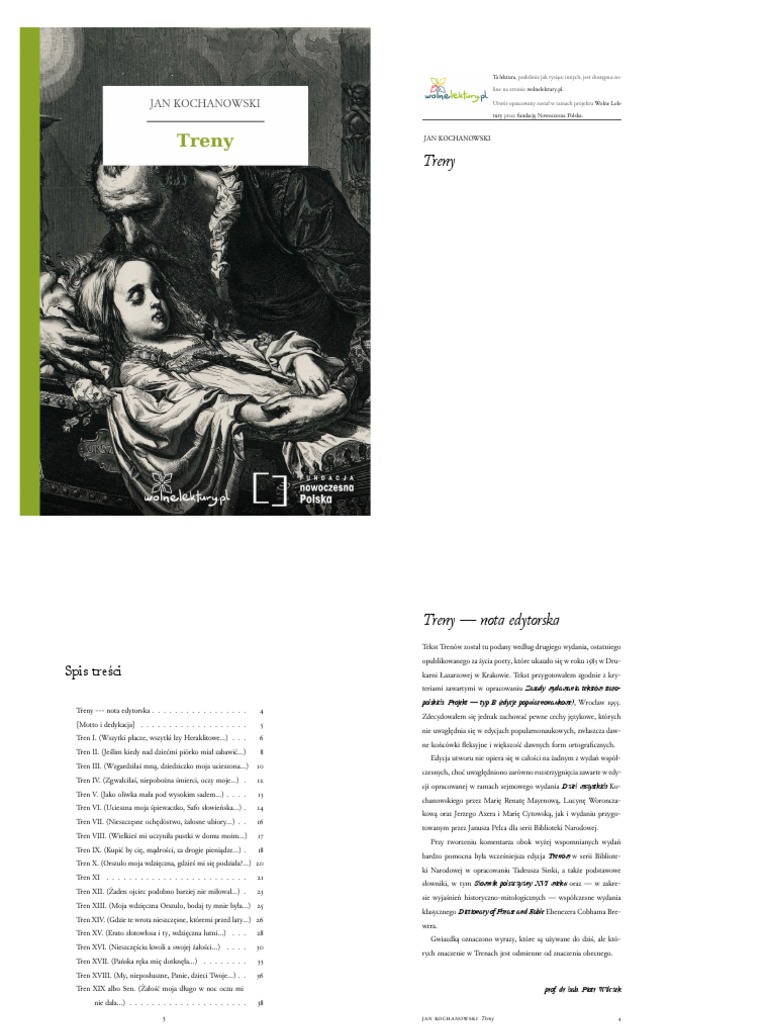 Treny 1-19 Jana Kochanowskiego | PDF