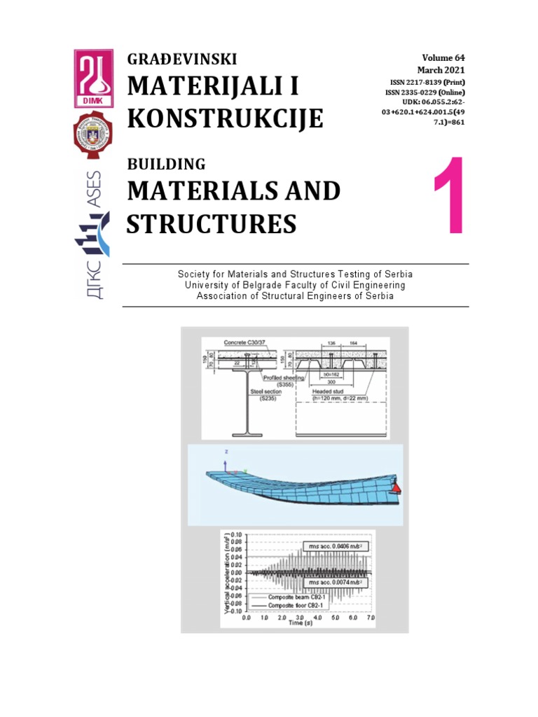 Building Materials and Structures - 1/2021 | PDF | Biomass | Concrete