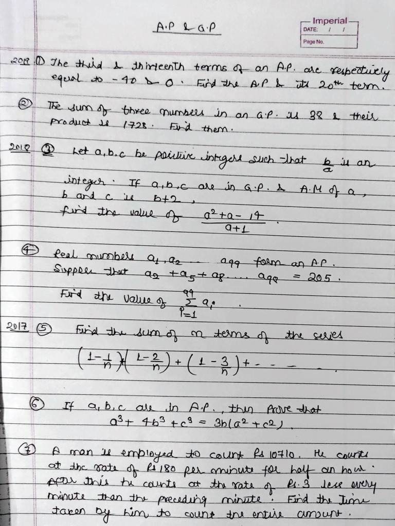 Mathematical Concepts and Applications: Solving Equations, Finding Patterns in Sequences, and ...