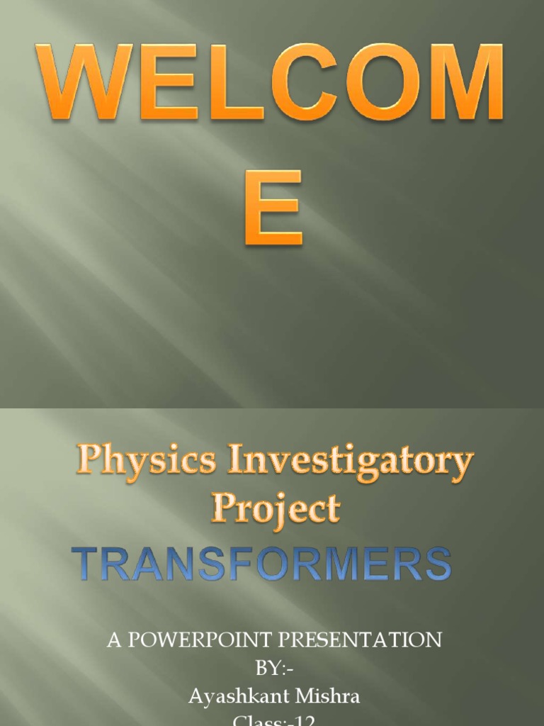 Dokumen Tips Transformers Class 12 Pdf Transformer Inductor