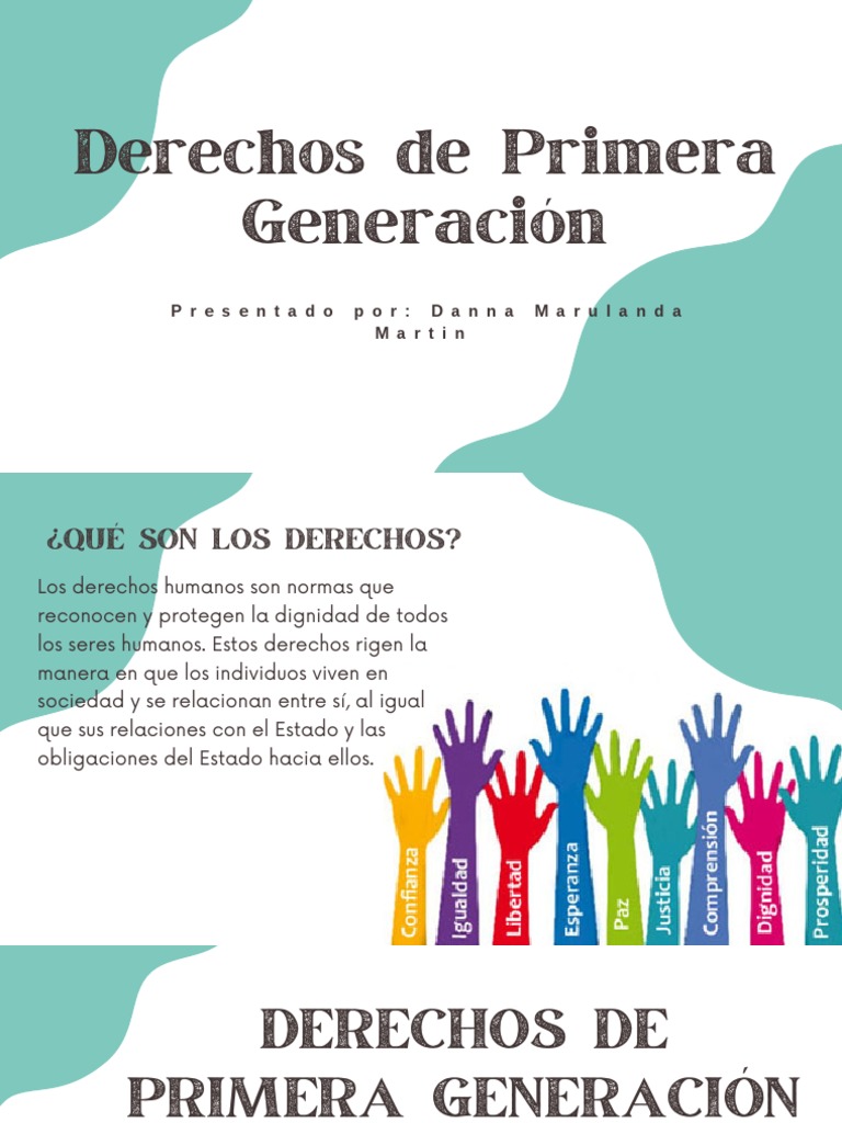 Derechos de Primera Generación en Colombia | PDF | Derechos | Derechos ...