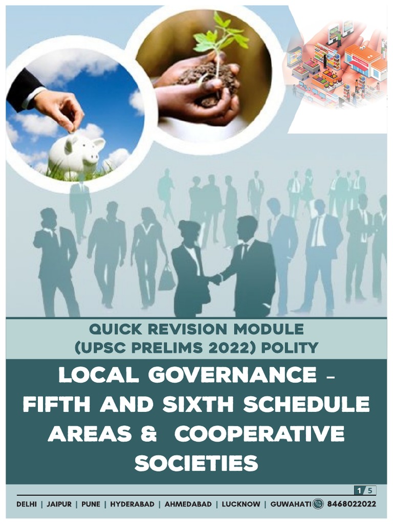 Local Governance Fifth And Sixth Schedule Areas And Cooperative 