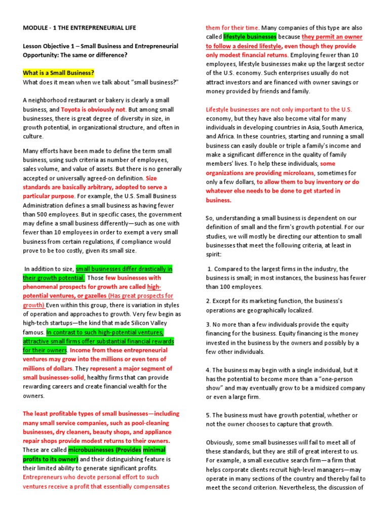 MODULE 1 Entrep | PDF | Entrepreneurship | Franchising