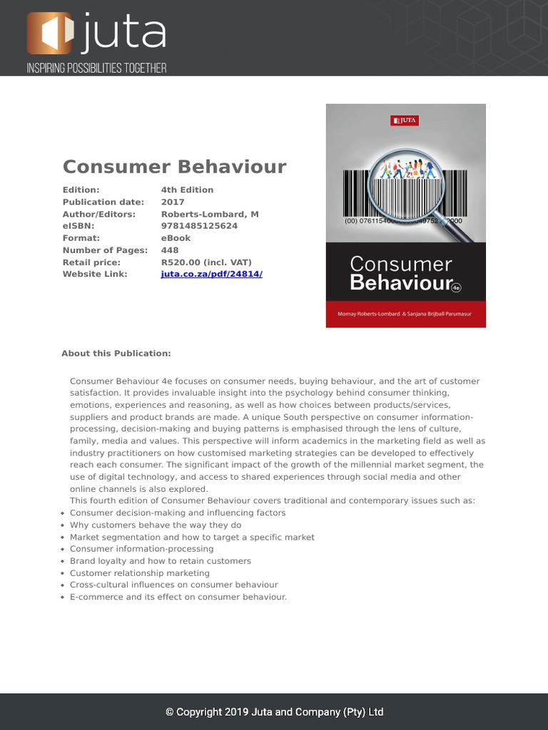 Consumer Behaviour | PDF | Consumer Behaviour | Marketing