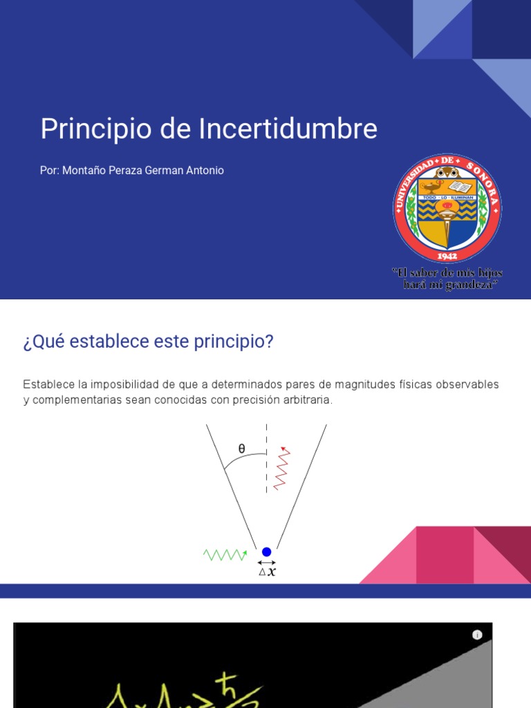 Principio de Incertidumbre | PDF | Ciencia y matemáticas