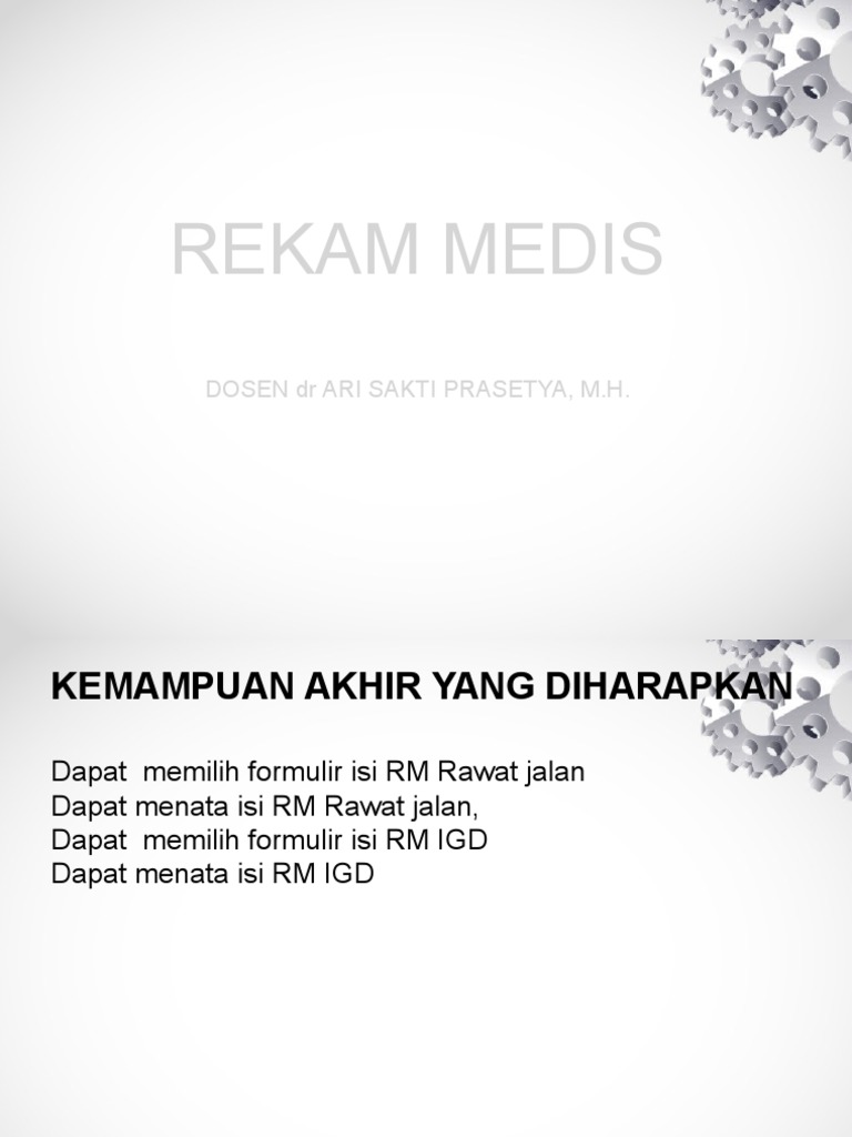 Rekam Medis Rawat Jalan | PDF
