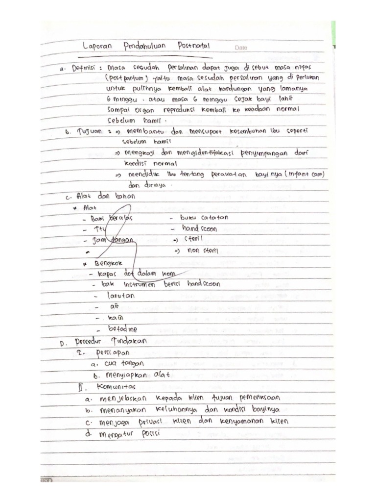 LP Postnatal (Normal) | PDF