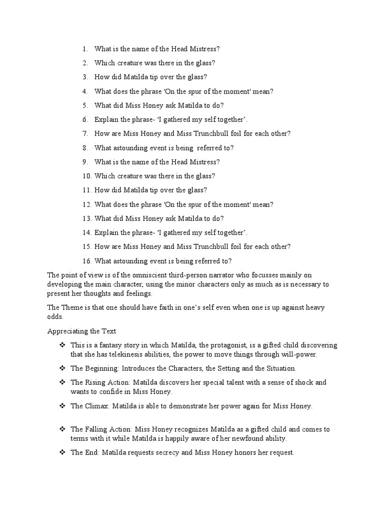 Matilda Can Do Magic | PDF