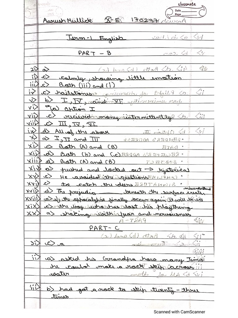 Term 1 English | PDF